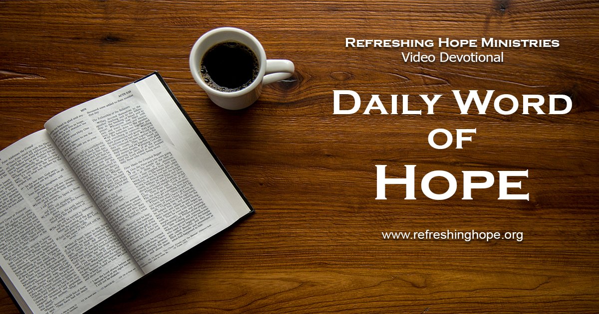 Refreshing Hope Ministries Online Church: Jesus - For such a time as this!